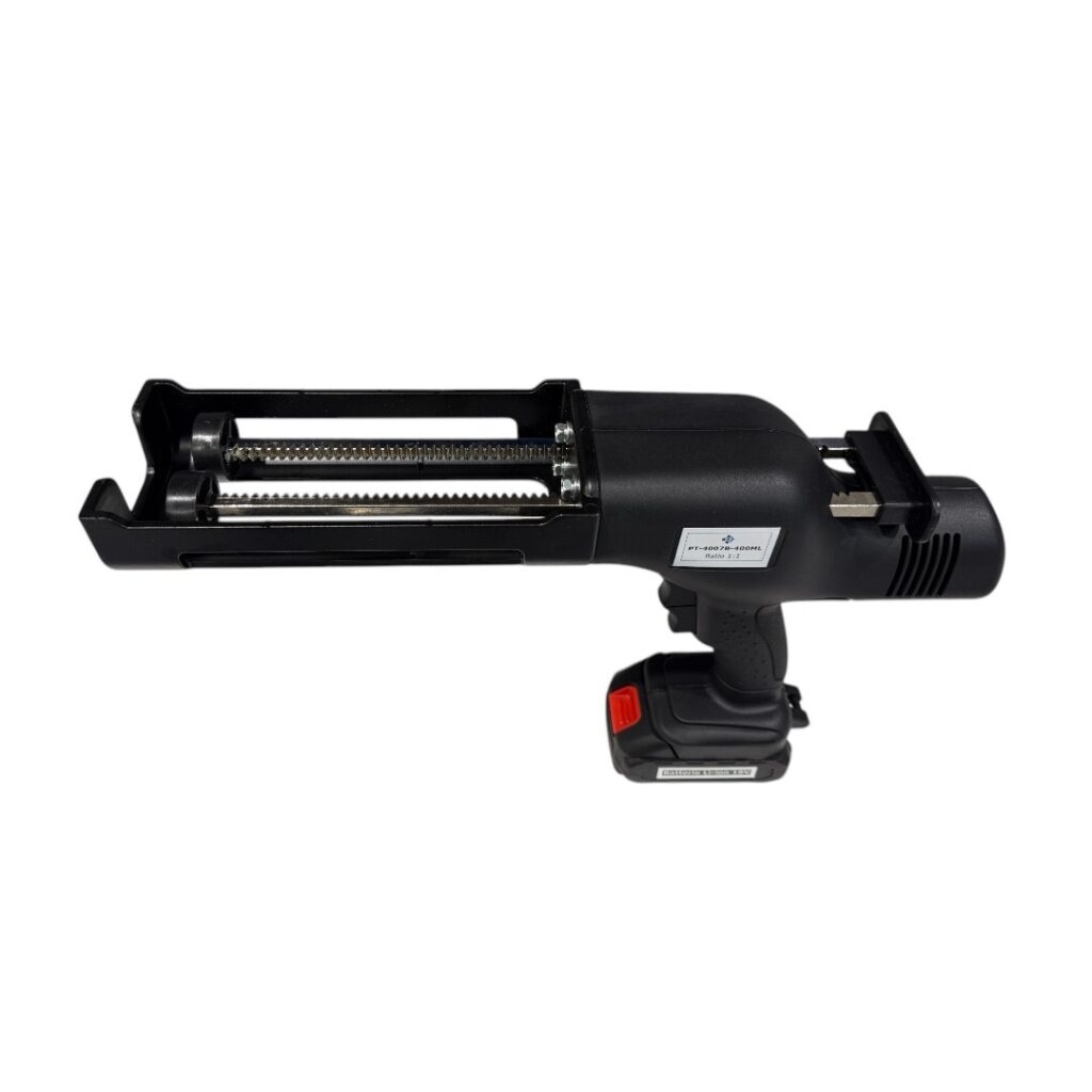Battery-Powered Dual-Cartridge Dispensing Gun for Epoxy & PU | Polymeres Technologies